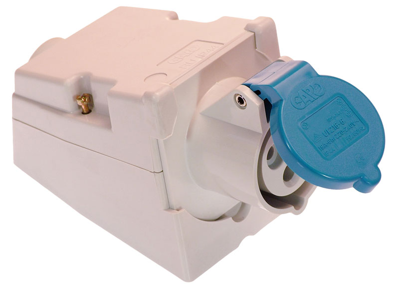 CEE - Wandsteckdose Caravan - 3 polig | Lecos-Elektronik - Alles für ...