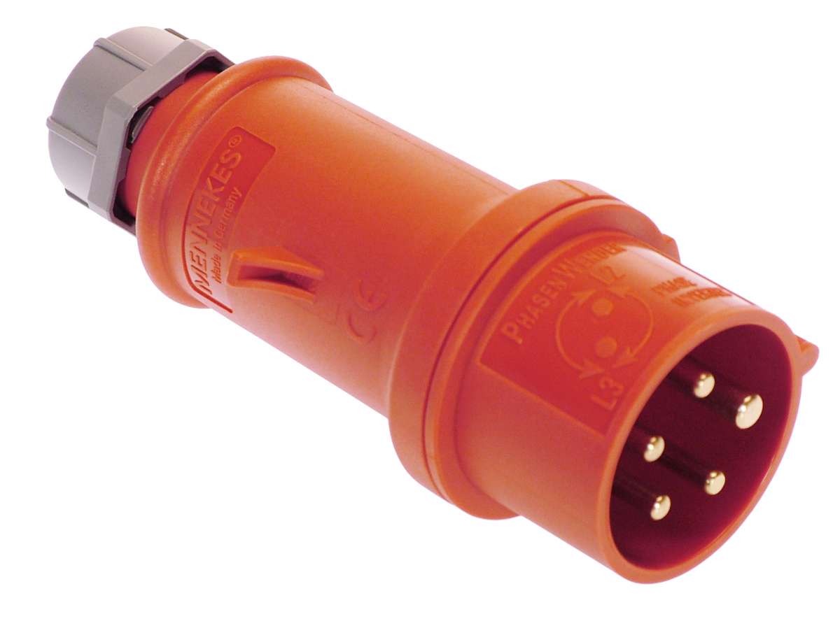 CEE 16A Stecker Mennekes 16A/400V 5-polig | Lecos-Elektronik - Alles ...